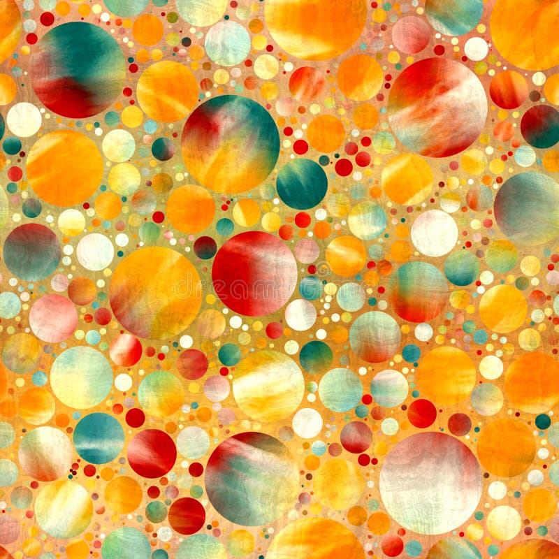 Seamless Abstract Circle Geo Pattern for Surface Print Stock ...