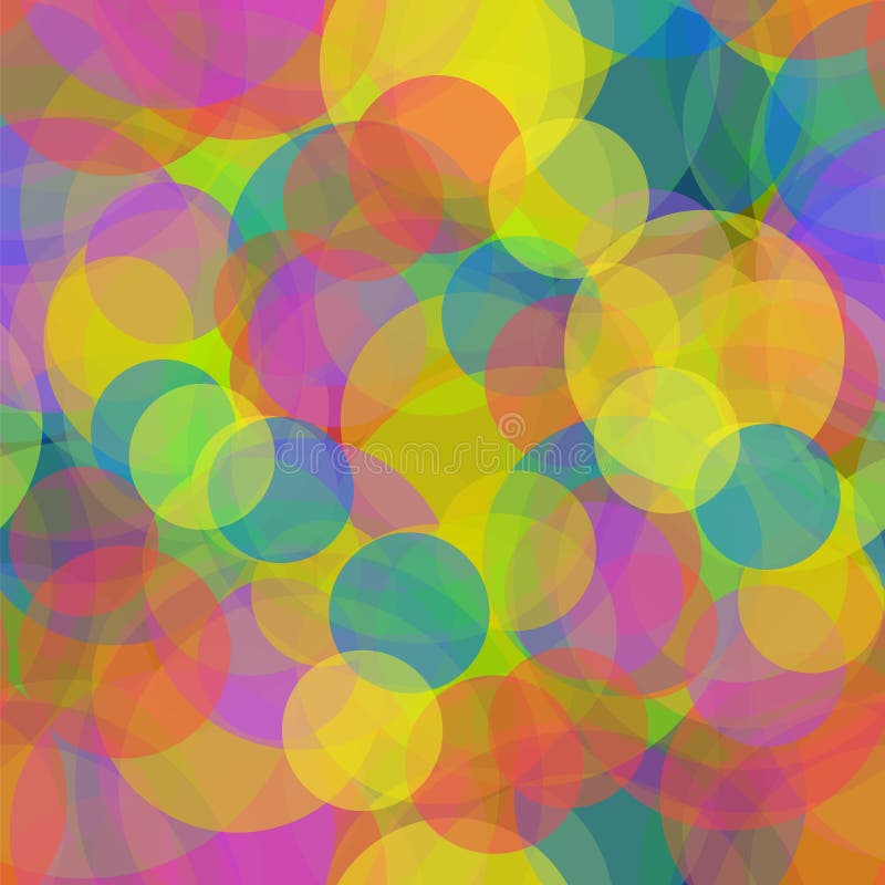 Seamless Abstract Color a Circle Stock Illustration - Illustration of ...