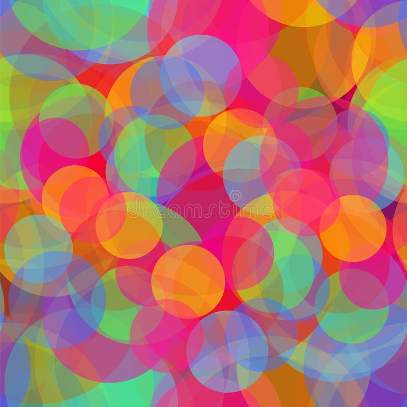 Seamless Abstract Color a Circle Stock Illustration - Illustration of ...