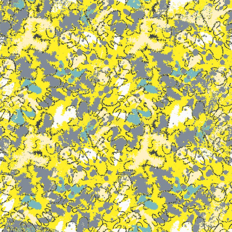 Seamless Abstract Colorful Pattern with Chaotic Lines and Shapes Stock ...