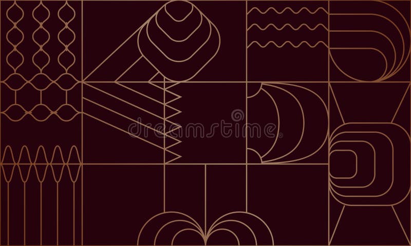 Seamless Abstract Composition. Simple Geometric Shapes Create an ...