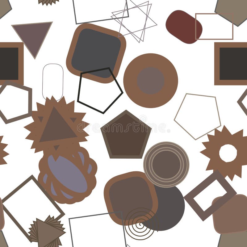 Seamless Abstract Conceptual Geometric Mixed Pattern. Sphere, Texture ...