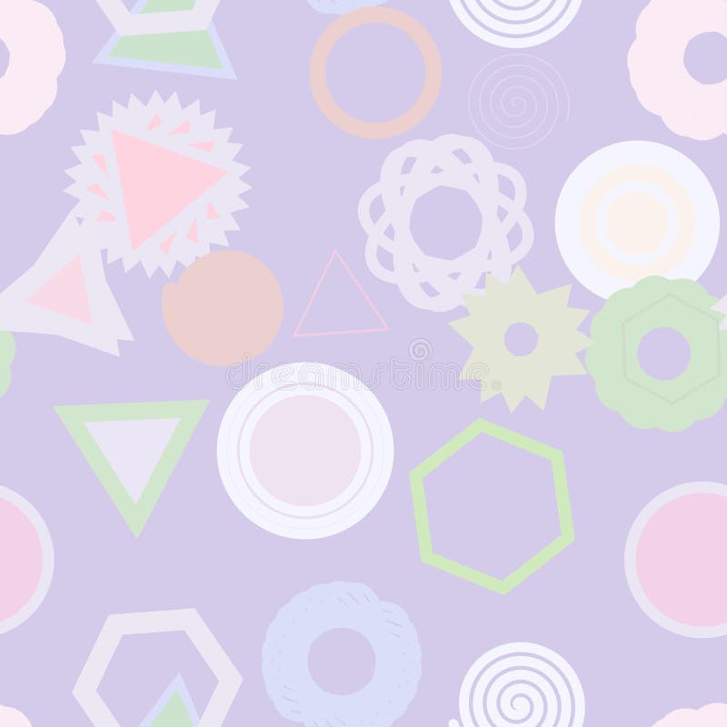 Seamless Abstract Conceptual Geometric Mixed Pattern. Shape, Square ...