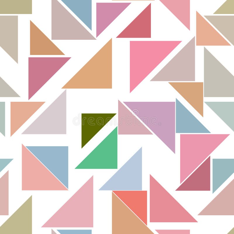 Seamless Abstract Conceptual Geometric Triangle Lines Pattern. Drawing ...