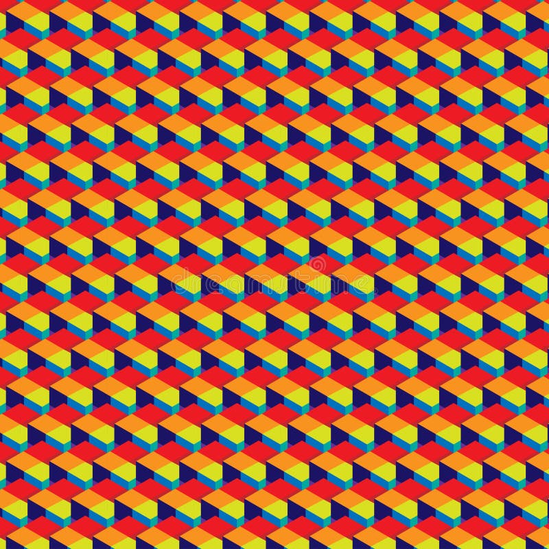 Seamless, Abstract Cube Pattern. Colorful Design, Geometric Stock ... Seamless, Abstract Cube Pattern. Colorful Design, Geometric Stock ...