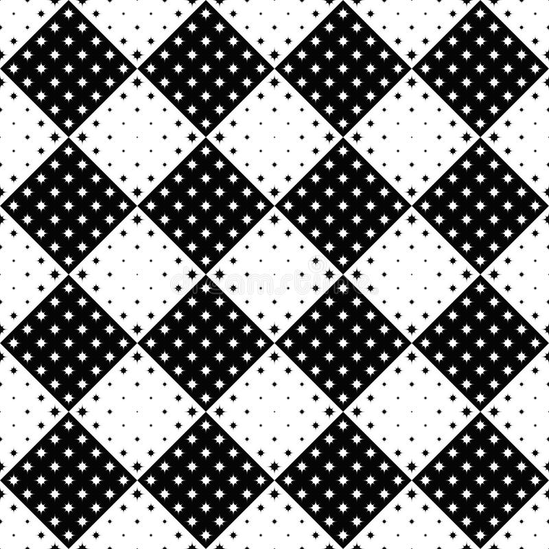 Seamless Abstract Curved Star Pattern Background Design Stock Vector ...