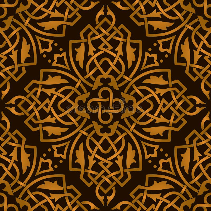 Seamless Abstract Decoration Pattern Stock Vector - Illustration of ...