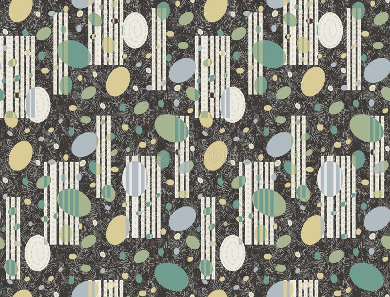 Seamless Abstract Decorative Motif Background Stock Illustration ...