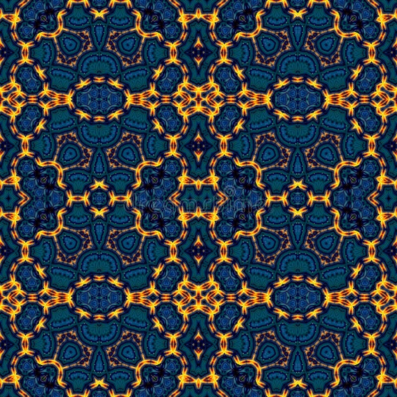 Seamless Abstract Decorative Pattern Stock Illustration - Illustration ...