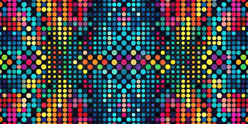 Seamless Abstract Dot Pattern Overlay Texture Vibrant Colorful and ...