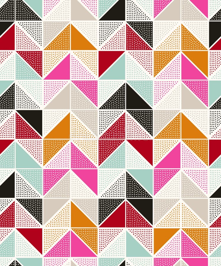 Seamless Abstract Dots Pattern Stock Vector - Illustration of ...