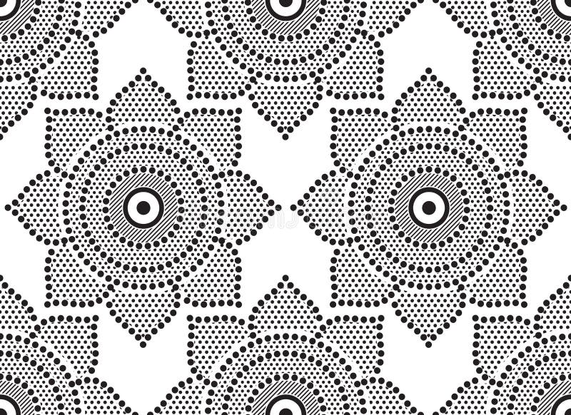Seamless Abstract Dotted Pattern Stock Vector - Illustration of ...