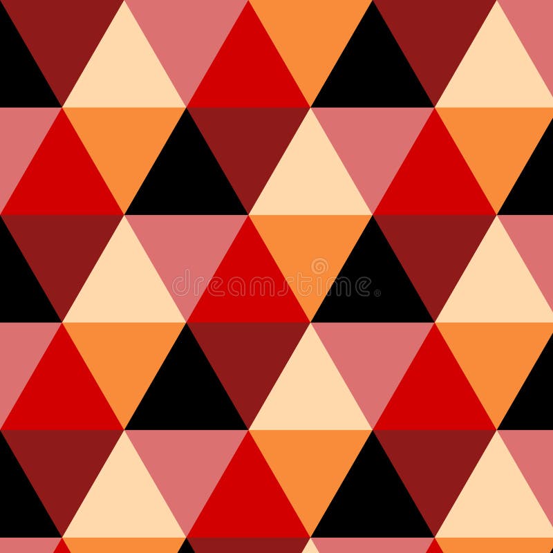 Seamless Abstract Figure from Triangles Stock Vector - Illustration of ...