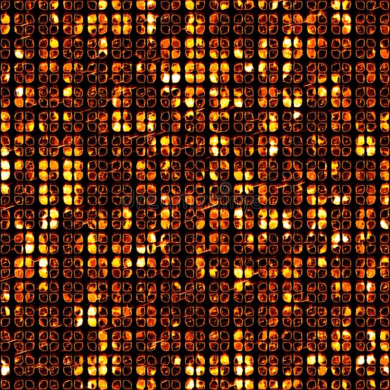 Seamless Abstract Fire Ornamental Pattern Stock Illustration ...