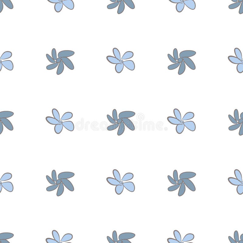 Seamless Abstract Flower Illustrations Background. Cartoon, Backdrop ...