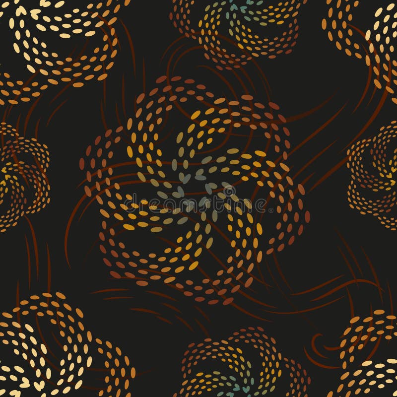 Seamless Abstract Flower Pattern Stock Vector - Illustration of ...