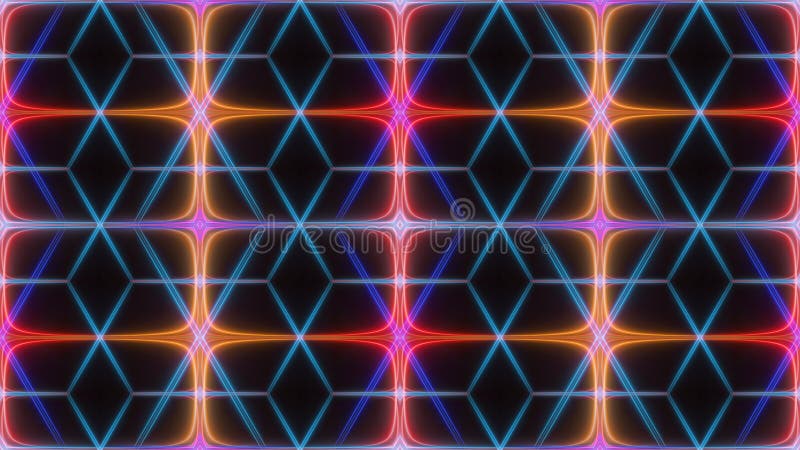 Seamless Abstract Futuristic Pattern Illustration 3d Render Stock ...