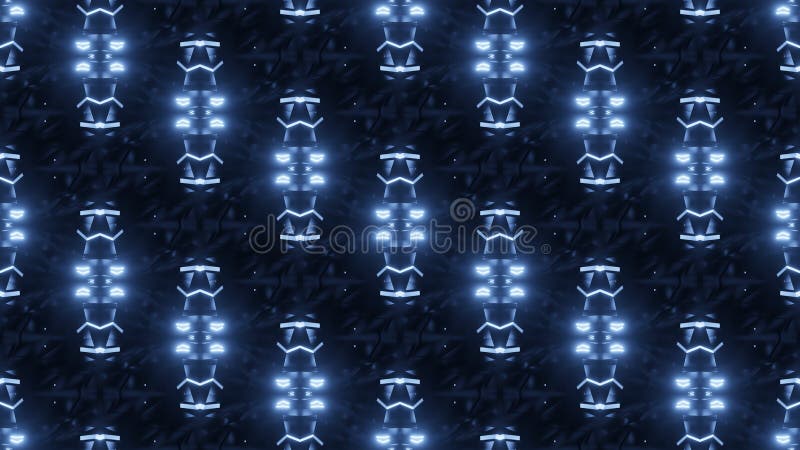 Seamless Abstract Futuristic Pattern Illustration 3d Render Stock ...
