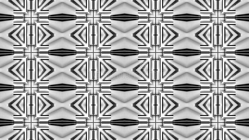 Seamless Abstract Futuristic Pattern Illustration 3d Render Stock ...