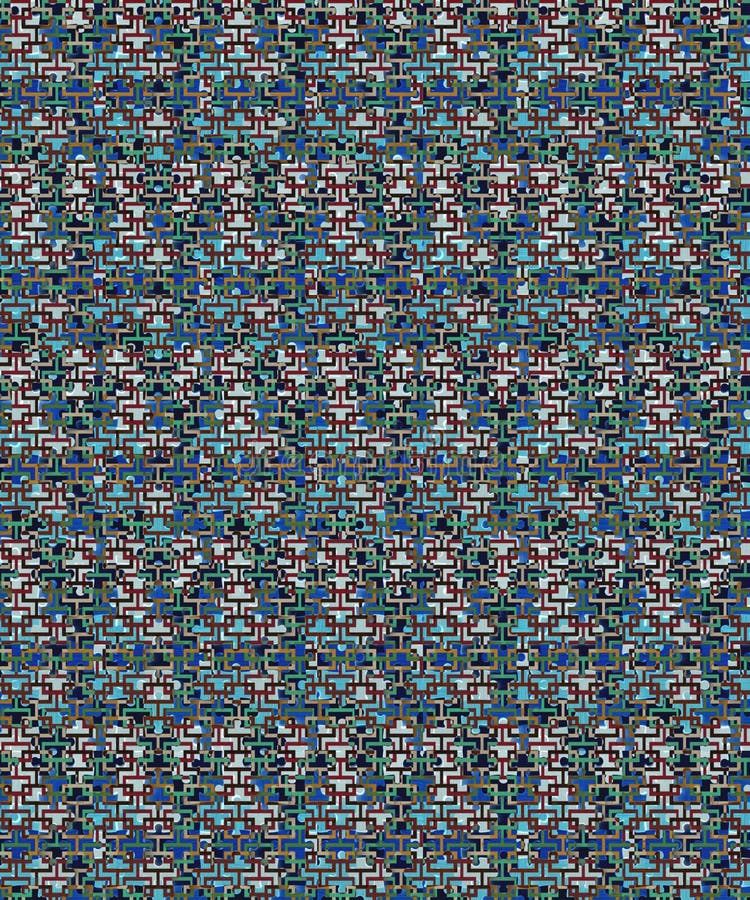 Seamless Abstract Geometric Allover Patterns Illustrations for Fabrics ...