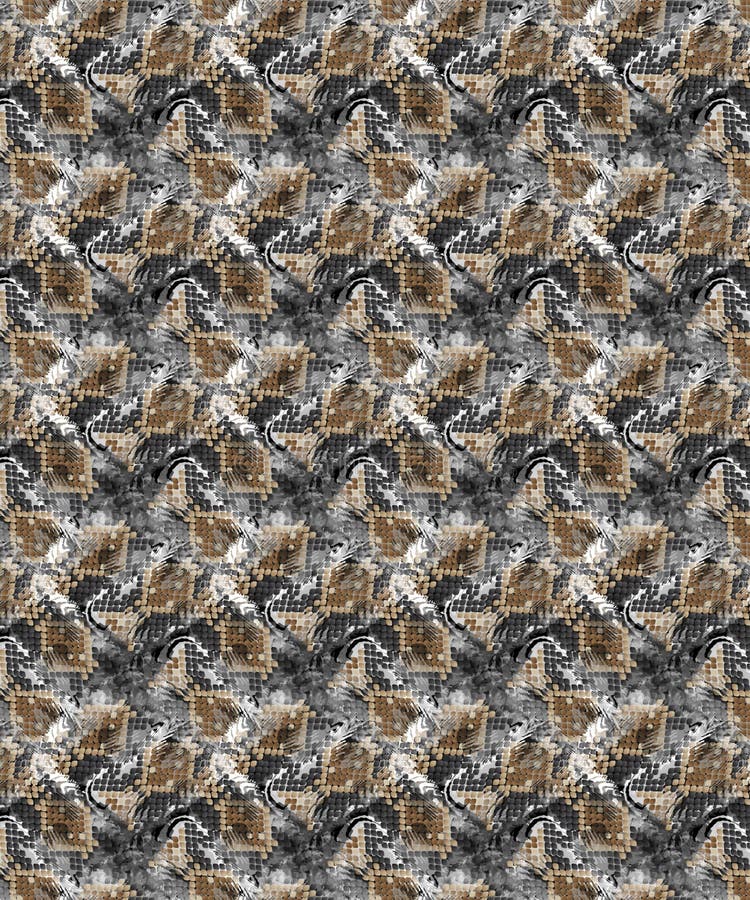 Seamless Abstract Geometric Allover Patterns Illustrations for Fabrics ...