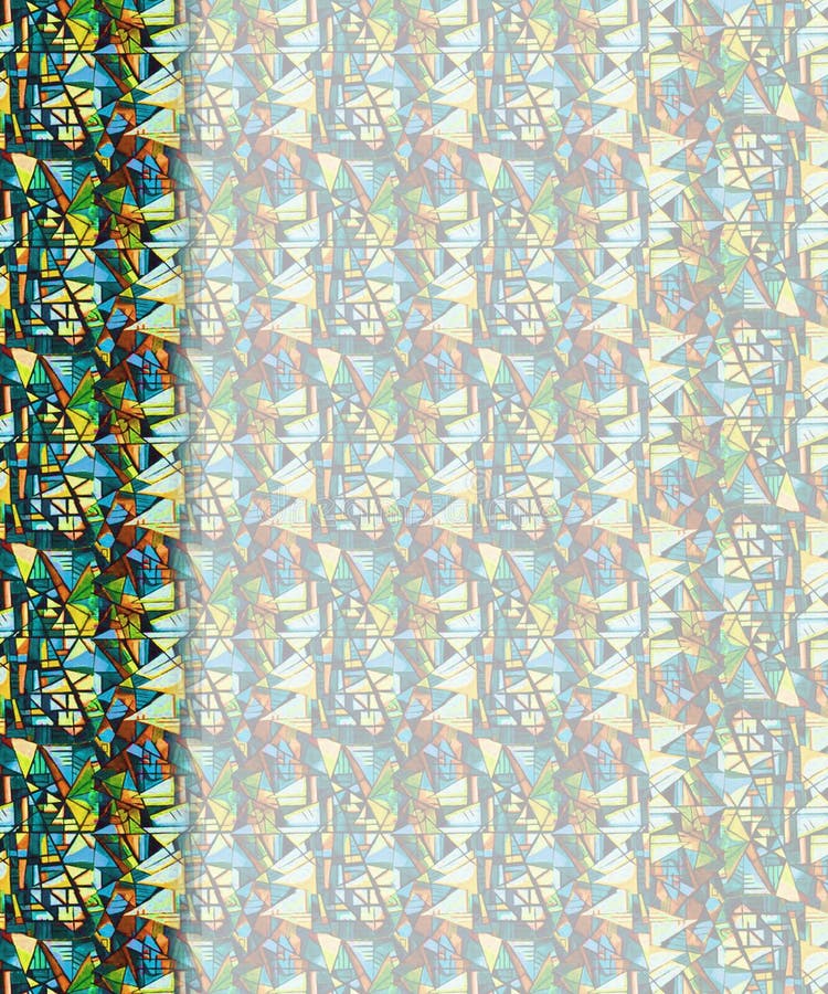 Seamless Abstract Geometric Allover Patterns Illustrations for Fabrics ...