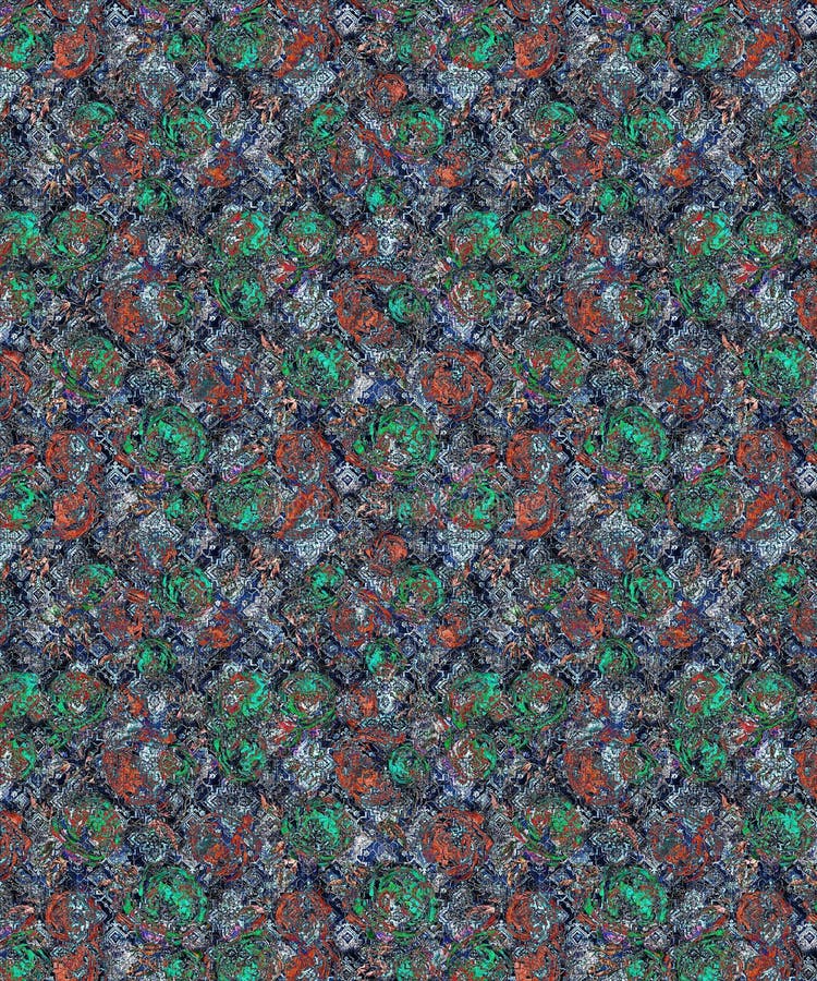 Seamless Abstract Geometric Allover Patterns Illustrations for Fabrics ...