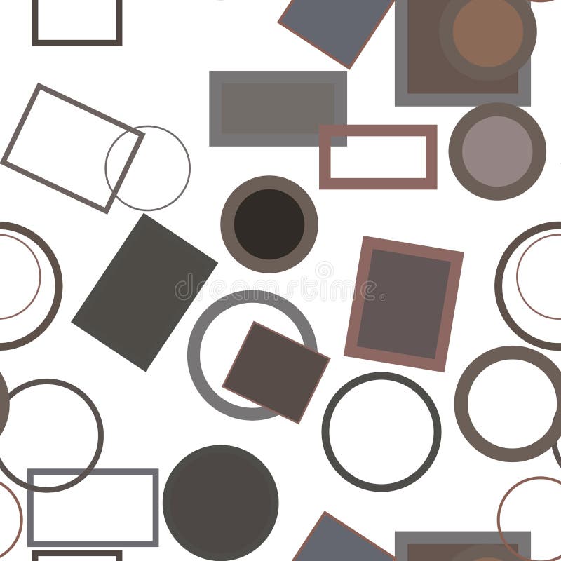 Seamless Abstract Geometric Background with Shape of Ellipse & Square ...