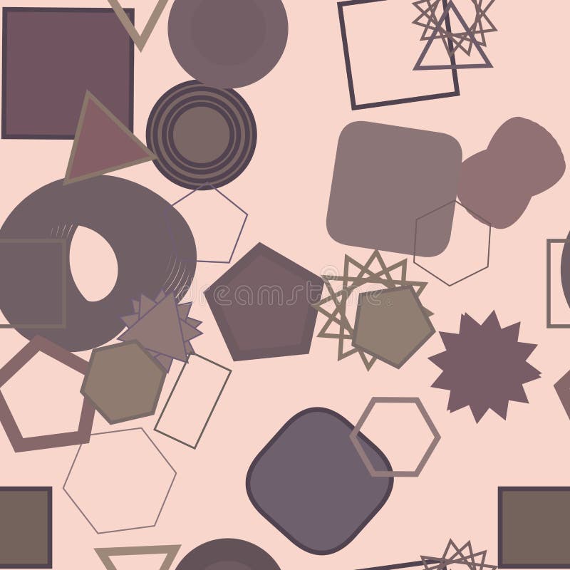 Seamless Abstract Geometric Background with Shape of Mixed Pattern ...