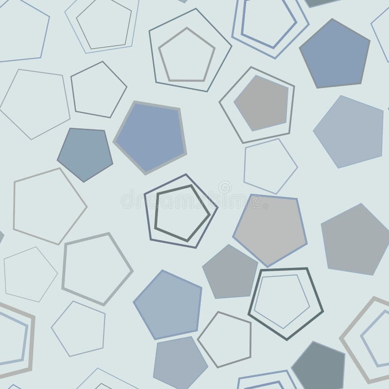 Seamless Abstract Geometric Background with Shape of Pentagon Pattern ...
