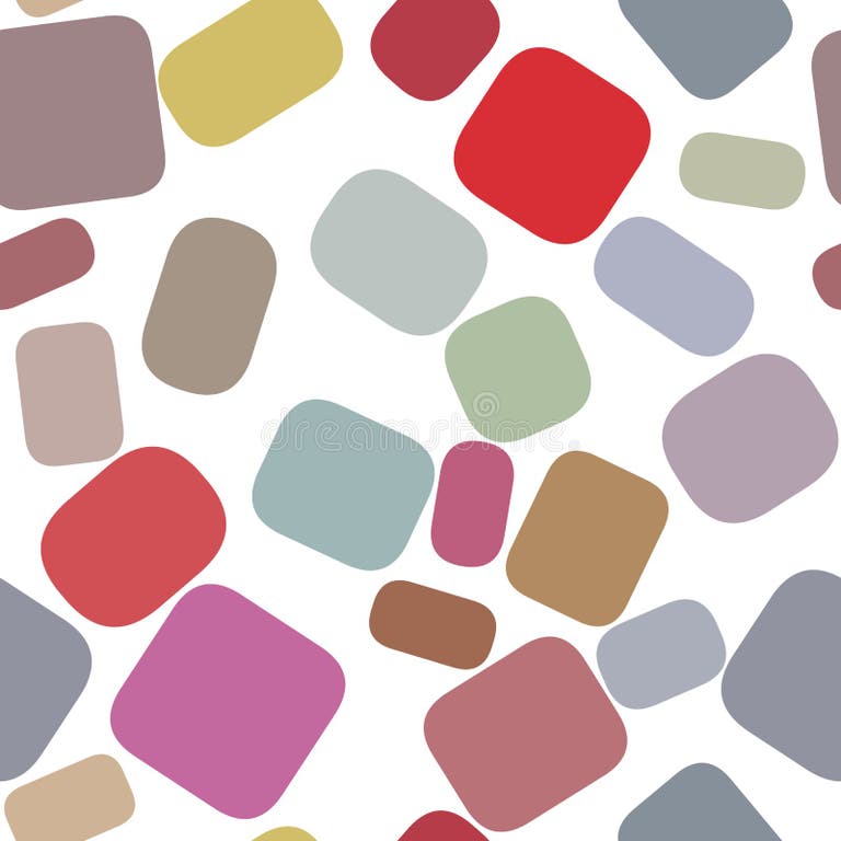 Seamless Abstract Geometric Background with Shape of Rounded Rectangle ...