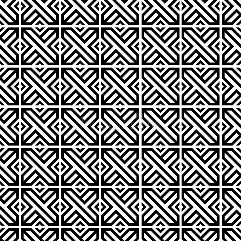 Interlocking Lines Seamless Pattern Stock Vector - Illustration of thread, texture: 394820711