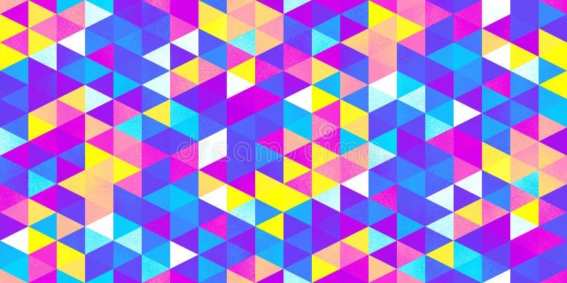 Seamless Abstract Geometric Colorful Rainbow Triangle Background ...