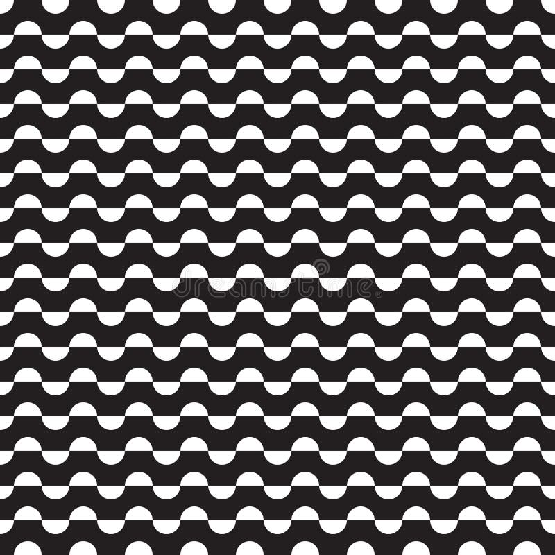 Seamless Half Circle Grid Pattern. Split Circle Texture Vector ...