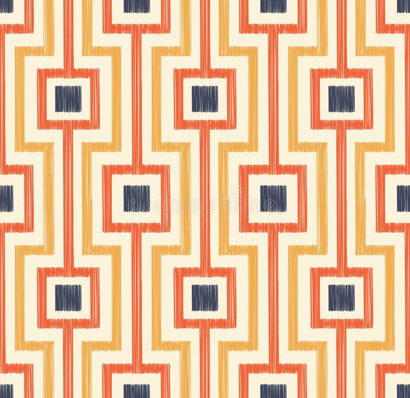 Seamless Abstract Geometric Mesh Pattern Stock Vector - Illustration of ...