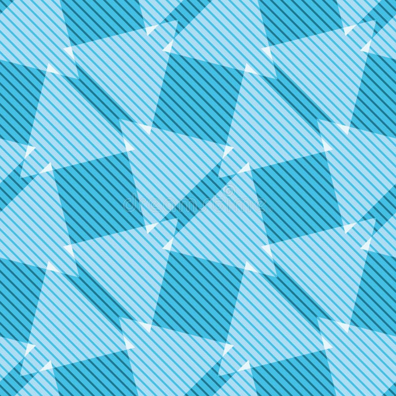 Seamless Abstract Geometric Pattern in Blue and White. Vector ...
