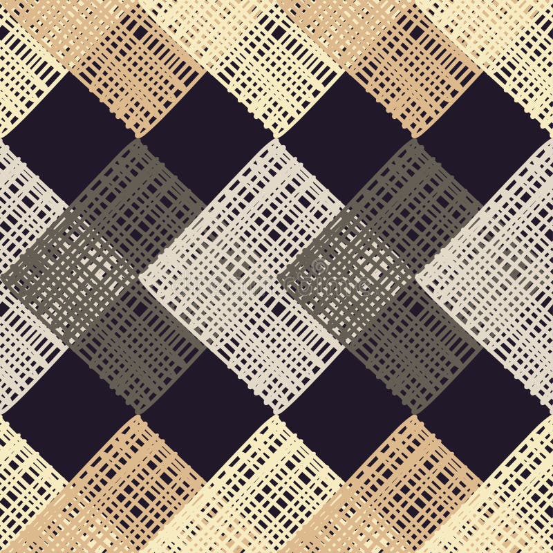 Seamless Abstract Geometric Pattern. Brown Floor with Wooden Texture ...