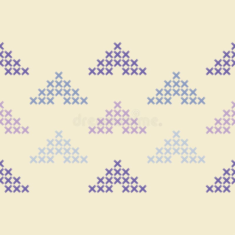 Seamless Abstract Geometric Pattern. Cross-stitch. Mosaic Texture ...