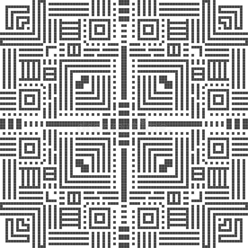 Seamless Abstract Geometric Pattern. Elements of the Motif are Made in ...