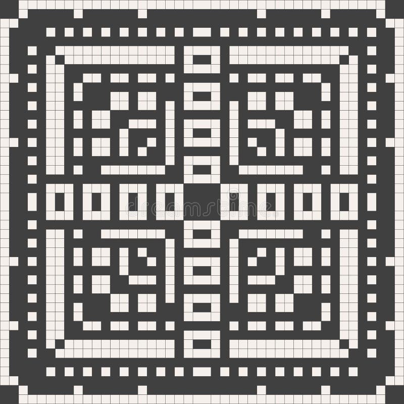 Seamless Abstract Geometric Pattern. Elements of the Motif are Made in ...