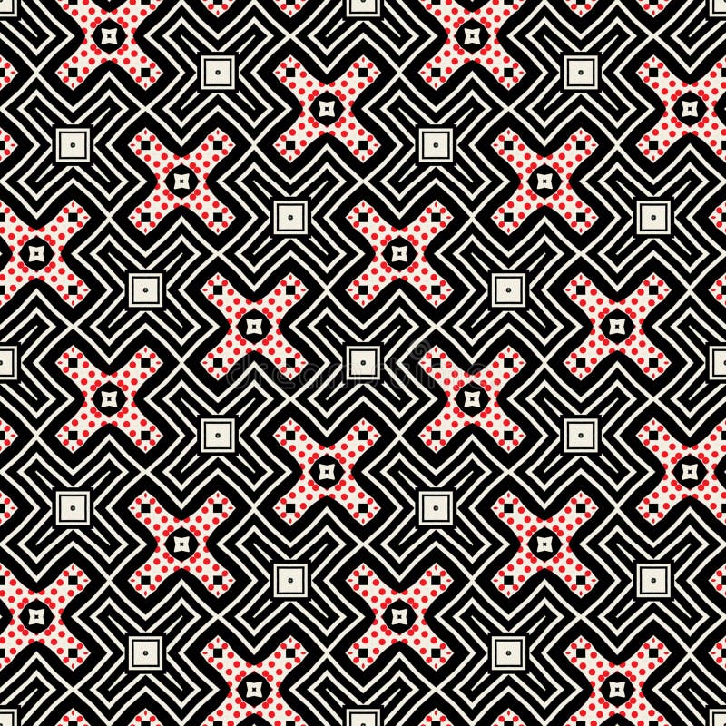 Seamless Abstract Geometric Pattern Illustration Stock Illustration ...