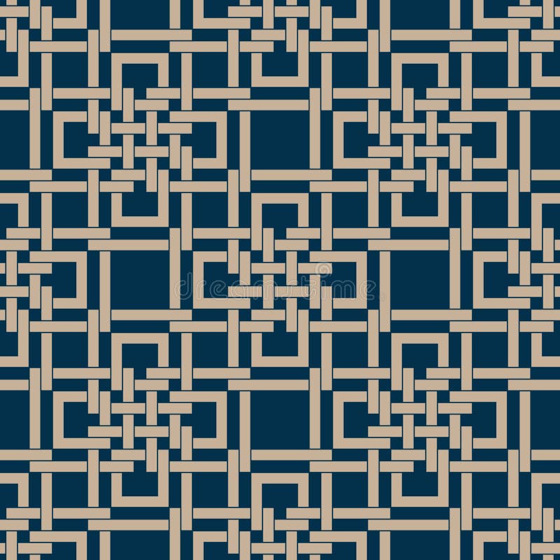 Seamless Abstract Geometric Pattern with Interlaced Squares ...
