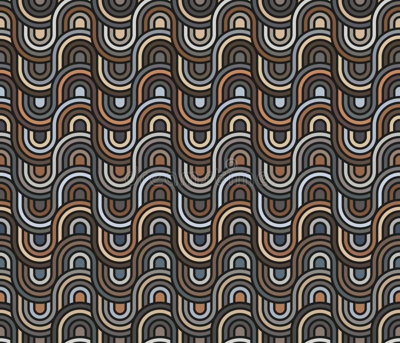 Seamless Abstract Geometric Pattern. Interlaced Wavy Multicolored Lines ... Seamless Abstract Geometric Pattern. Interlaced Wavy Multicolored Lines ...