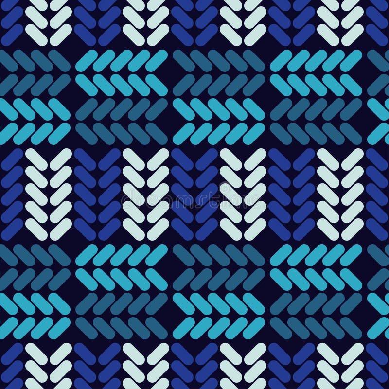 Seamless Abstract Geometric Pattern. Knitted Texture of Braids. the ...