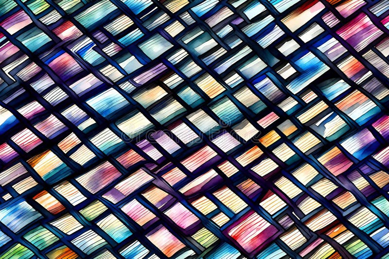 Seamless Abstract Geometric Pattern in Low Poly Pixel Art Style Stock ...