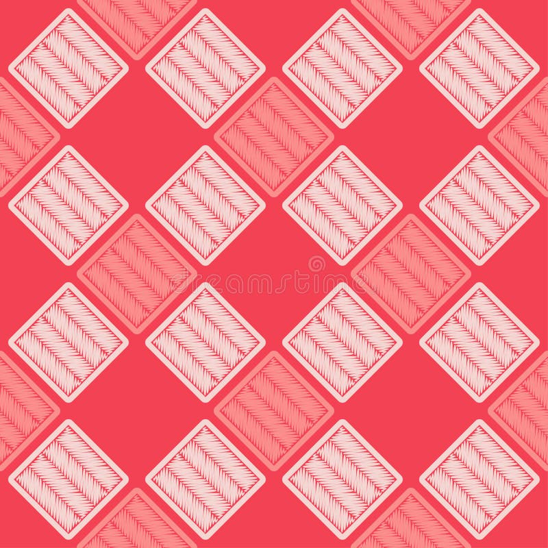 Seamless Abstract Geometric Pattern. Mosaic Texture. Brushwork. Hand ...