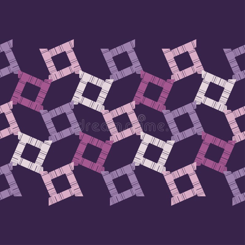 Seamless Abstract Geometric Pattern. Mosaic Texture. Brushwork. Hand ...