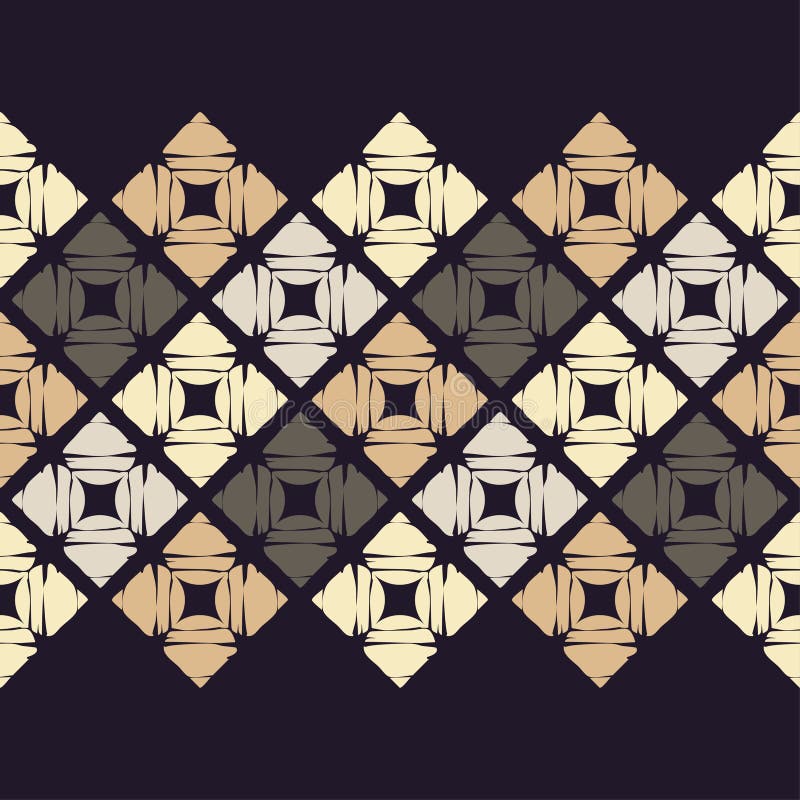 Seamless Abstract Geometric Pattern. Mosaic Texture. Brushwork. Hand ...