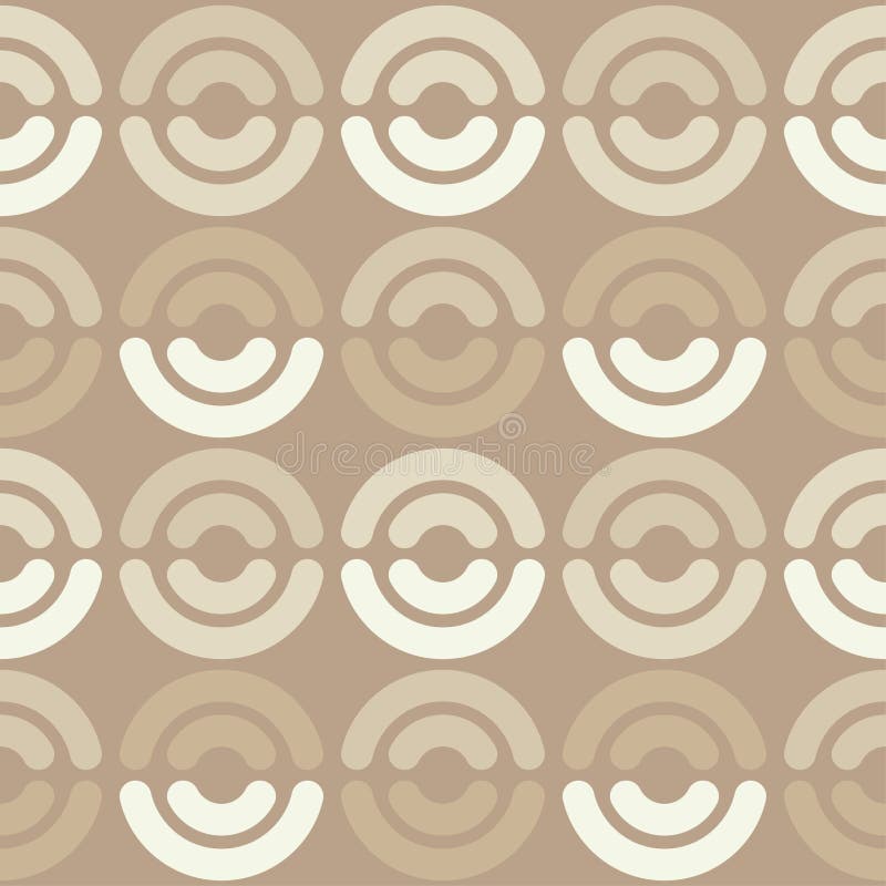 Seamless Abstract Geometric Pattern. Mosaic Texture. Semicircle. Wave ...