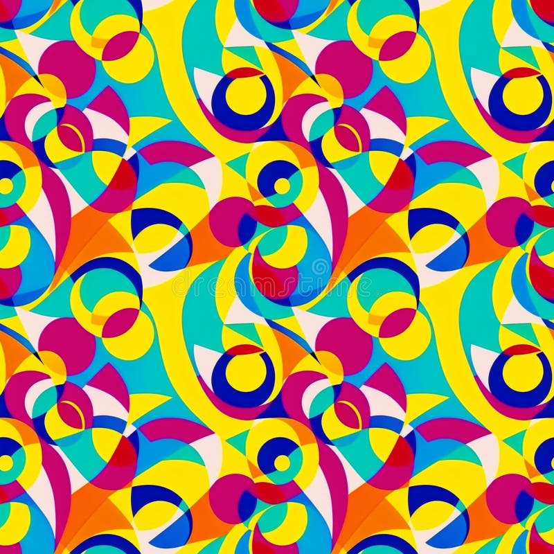 Seamless Abstract Geometric Pattern Stock Illustration - Illustration ...